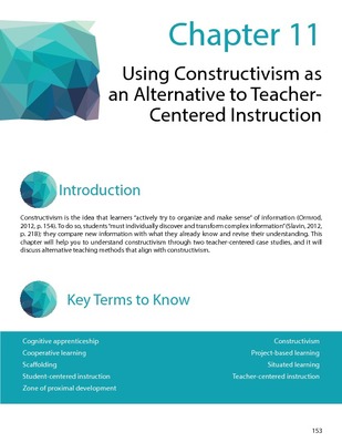 "Using Constructivism as an Alternative to Teacher-Centered Instruction" by Jacquelyn W. Jensen ...